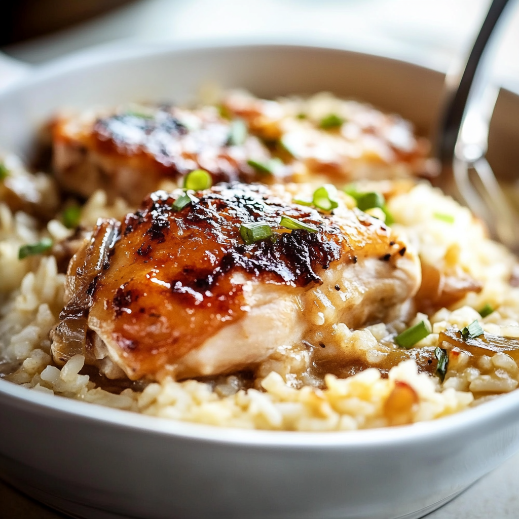 Smothered Chicken and Rice