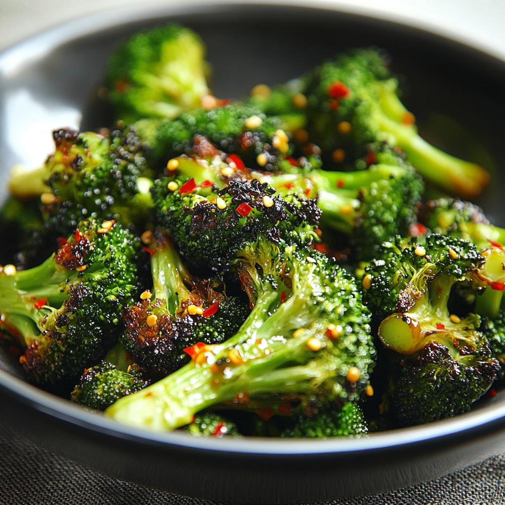 Sweet Chili Roasted Broccoli