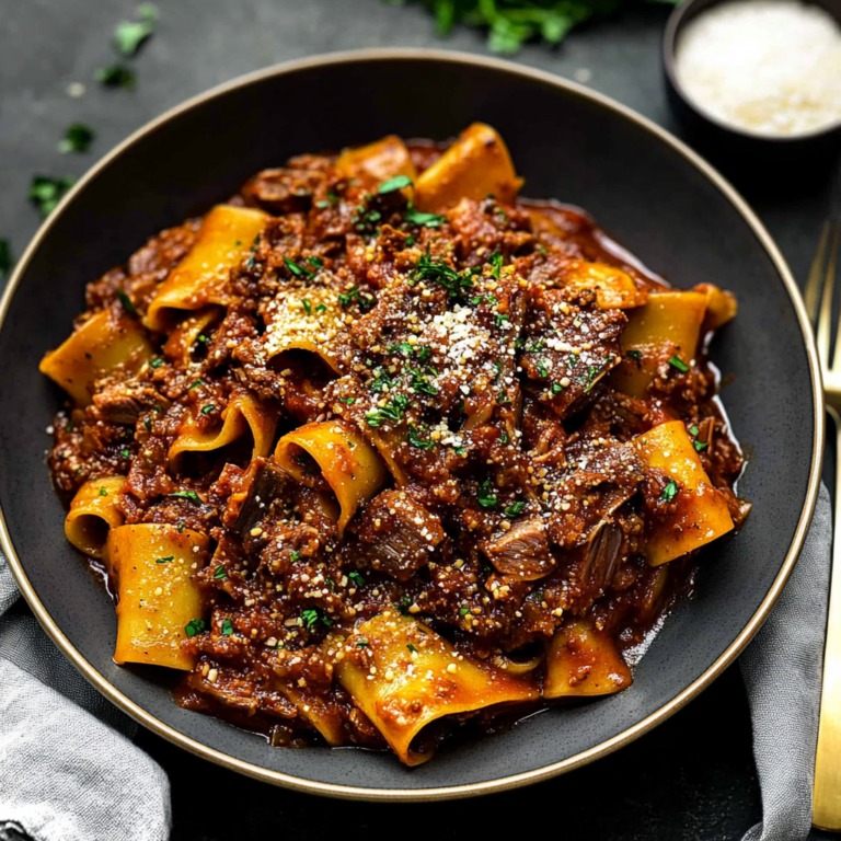 Slowly Braised Short Rib Ragu